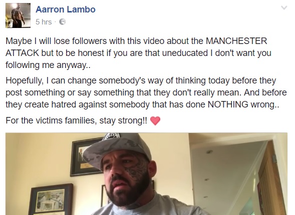 This British Bodybuilder's Reaction to the Manchester Attacks has gone ...