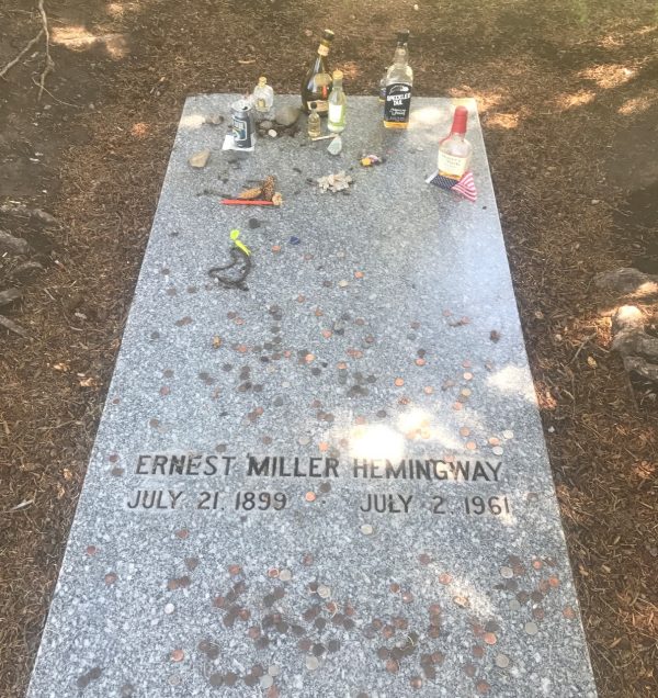 The Note left on Hemingway’s Grave.