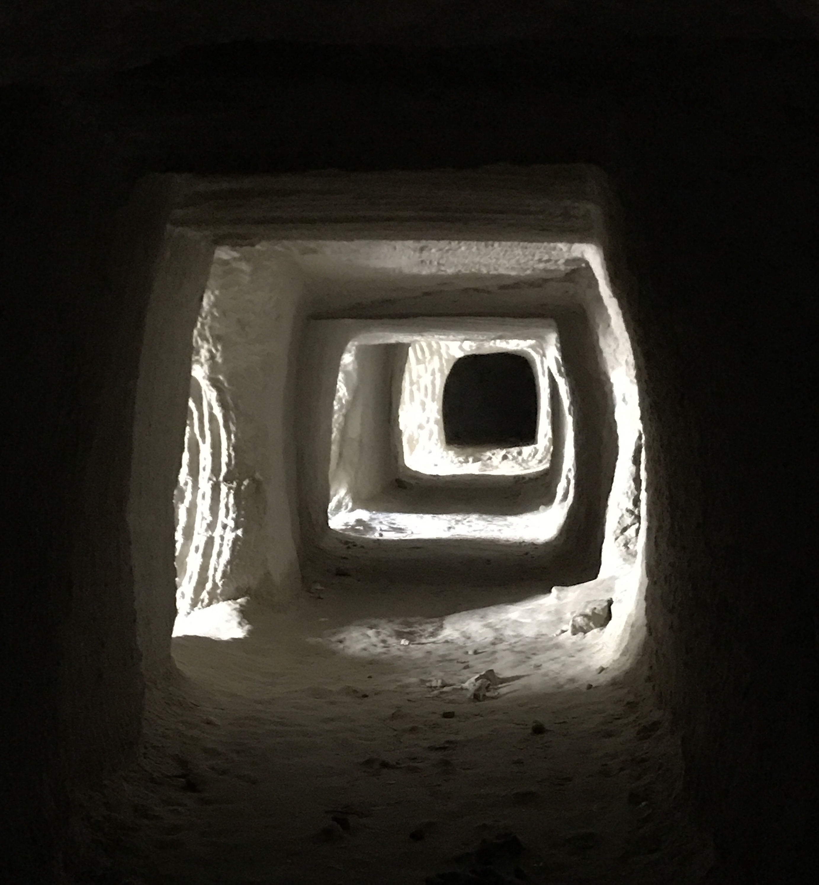 The Awakening Experience. Going deeper into the cave. Facing toward the ...