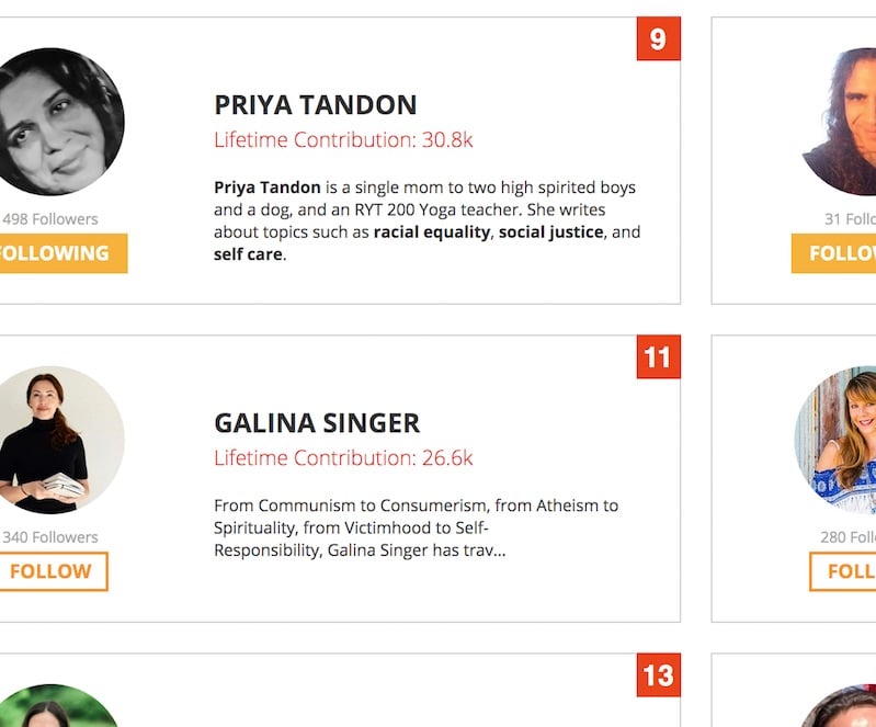 Contribution Leaderboard | elephant journal