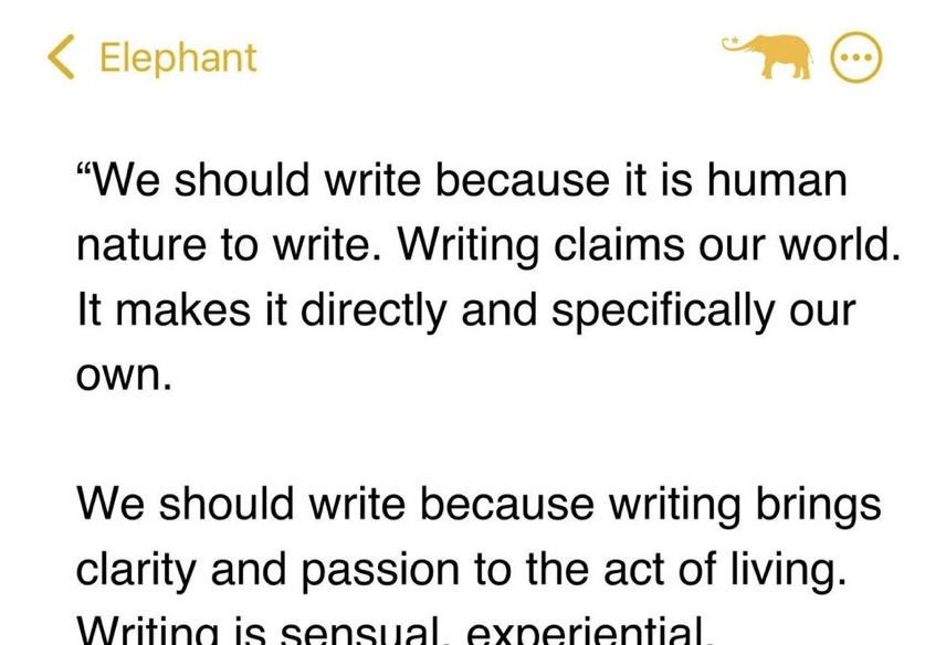 The Power of Writing like No One is Reading. | elephant journal