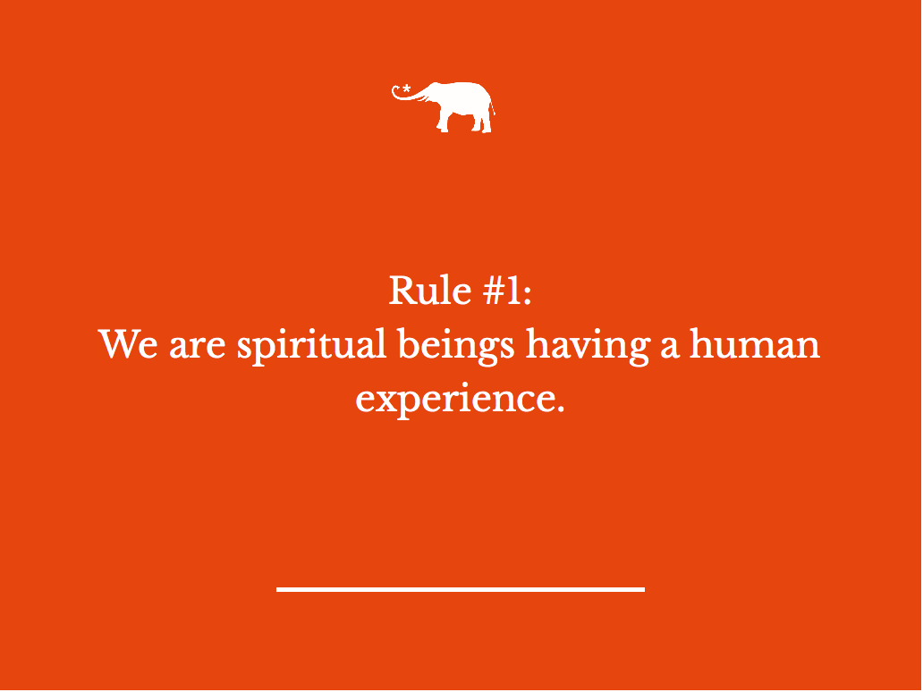 The Revised Human Being Rule Book: Rule #1 | elephant journal