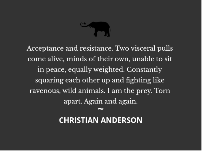 Acceptance and resistance. Two visceral pulls come alive, minds of ...