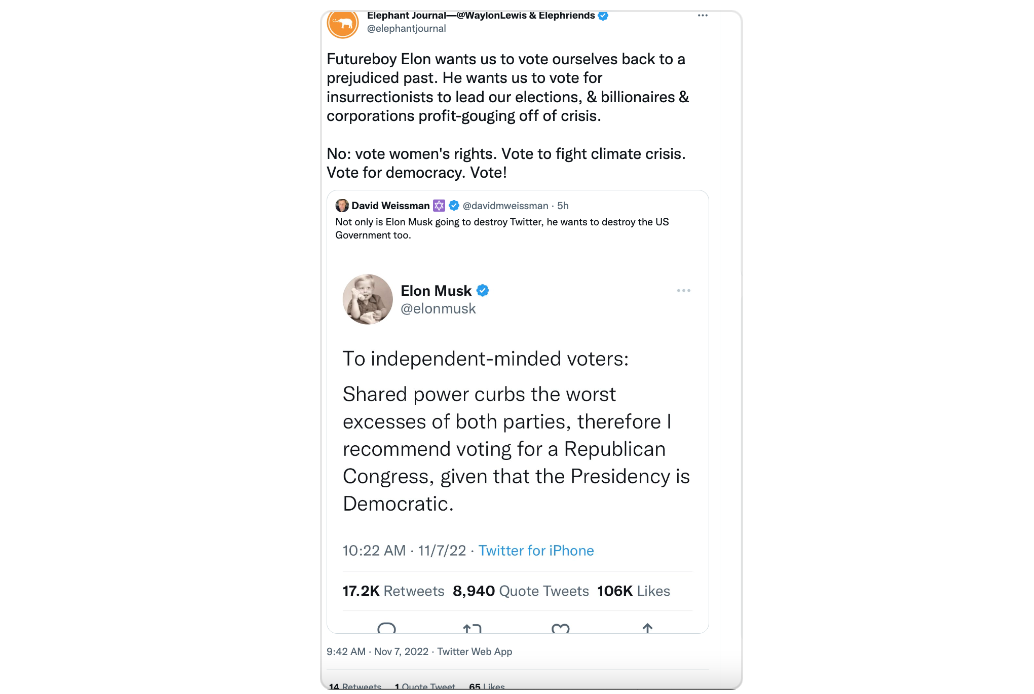 At this point, if you’re still on Twitter, you’re part of the problem ...