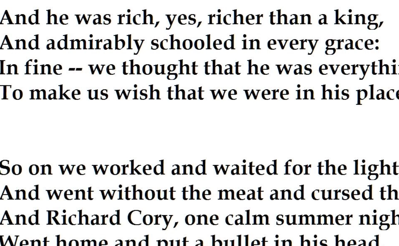 tWitch’s shocking suicide reminds me of the Richard Cory poem ...