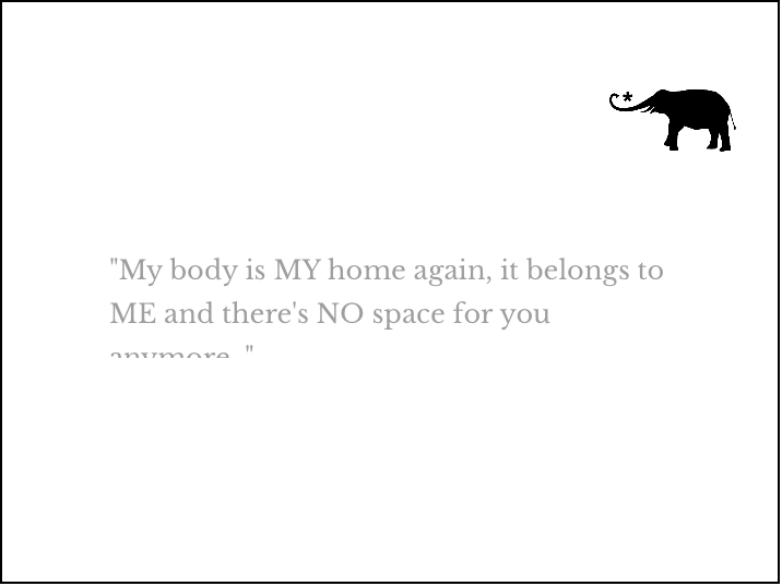 Taking myself back from you: Healing from trauma. | elephant journal