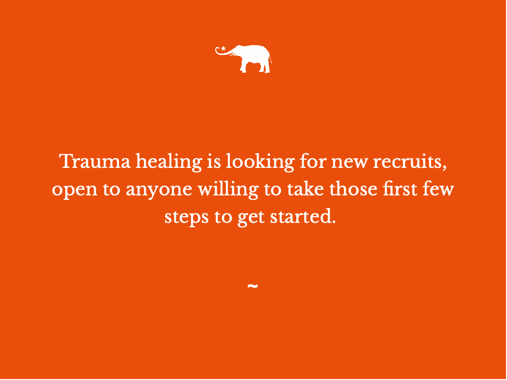 The haphazard approach to healing from childhood trauma | elephant journal