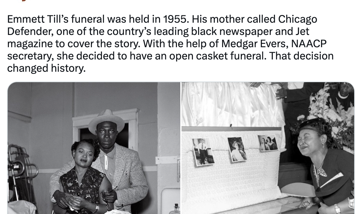 Emmett Till Funeral Pictures