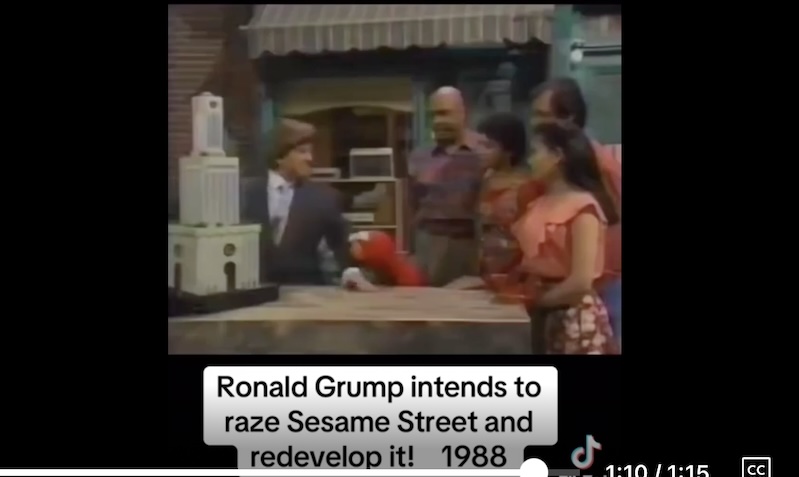 “A 1994 Sesame Street episode about a greedy & grumpy real estate ...